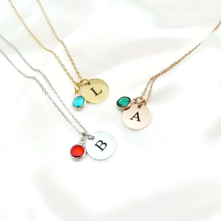 40 Personalised Initial Necklaces - Charm Bear